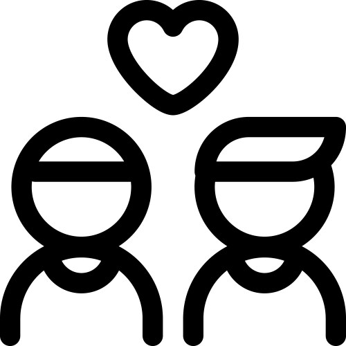 Counselor icon thin linear style design isolated Vector Image