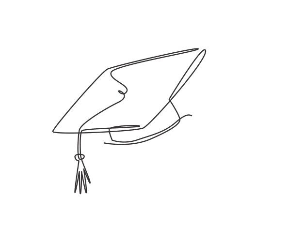 Graduation Cap Line Art Vector Images (over 5,000)