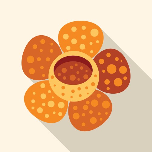 Rafflesia arnoldii flower blooming showing petals Vector Image