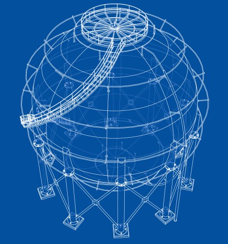 Storage tank Royalty Free Vector Image - VectorStock
