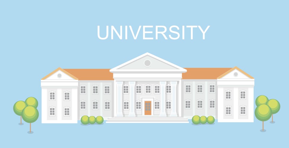 Building university science college campus Vector Image