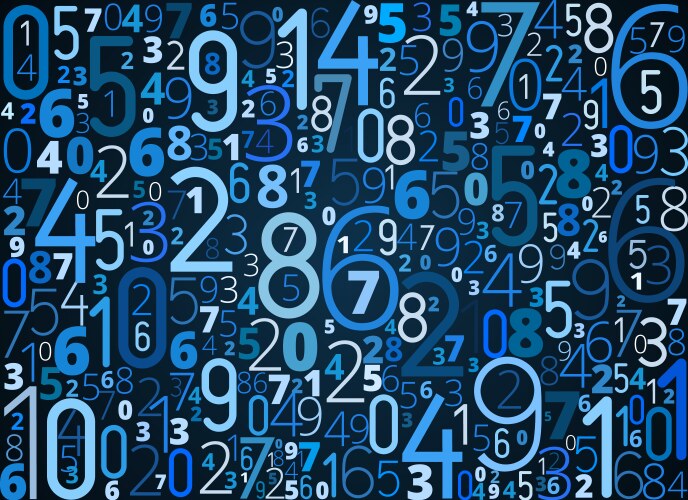 Number background Royalty Free Vector Image - VectorStock