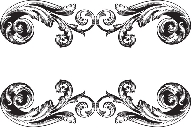 Victorian style decoration Royalty Free Vector Image
