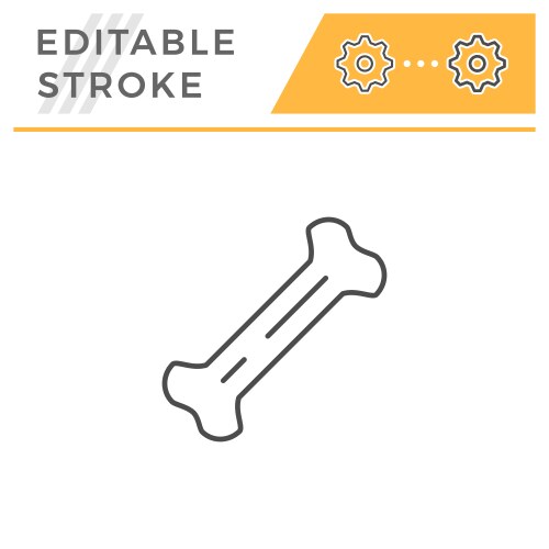 Bone fractures line color icon household injuries Vector Image