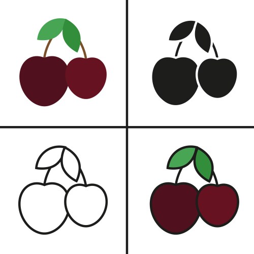 Cherry Outline Vector Images (over 22,000)