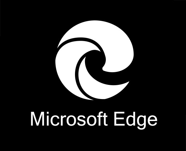 Microsoft edge browser brand logo symbol with name – Royalty-Free ...