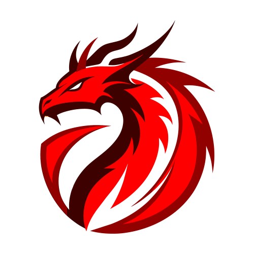Dragon logo Royalty Free Vector Image - VectorStock