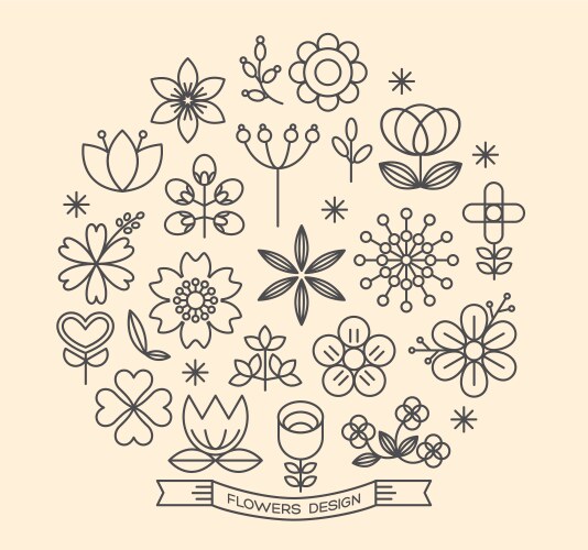 Free Flower Outline Vector Images (over 3,200)