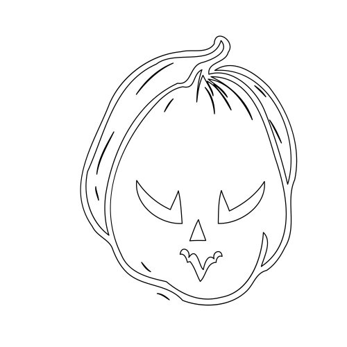 Ghost halloween scary outline sketch Royalty Free Vector
