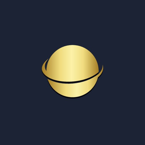 Golden globe logo Vector Images & Graphics for Commercial Use | VectorStock