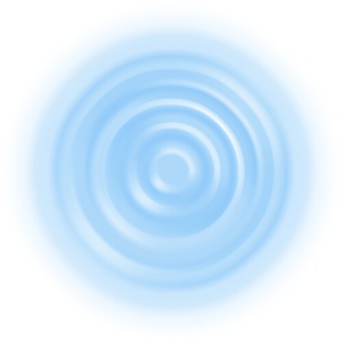 Realistic water ripple effects isolated Royalty Free Vector