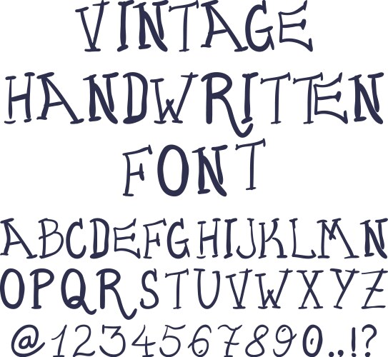 Set decorative hand drawn initial letters Vector Image Set decorative hand drawn initial letters Vector Image