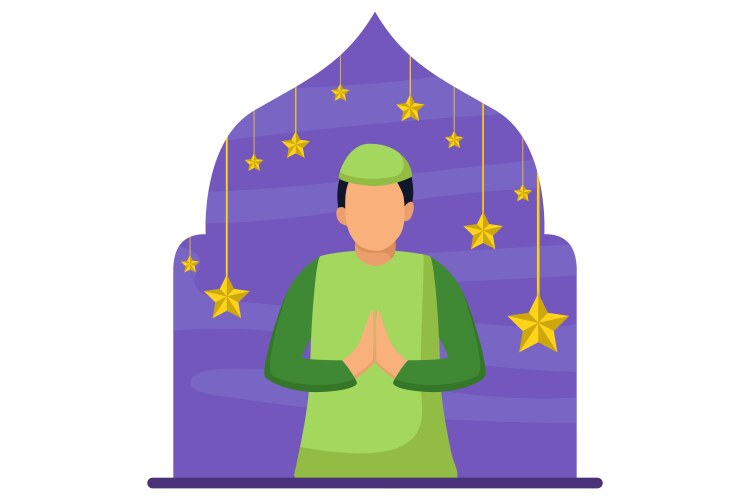 Ramadan flat design Royalty Free Vector Image - VectorStock