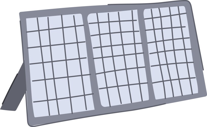 Photovoltaic solar panel cartoon Royalty Free Vector Image