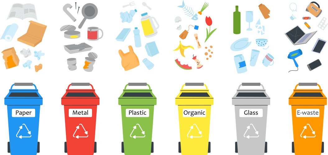 Waste Classification Vector Images (over 390)