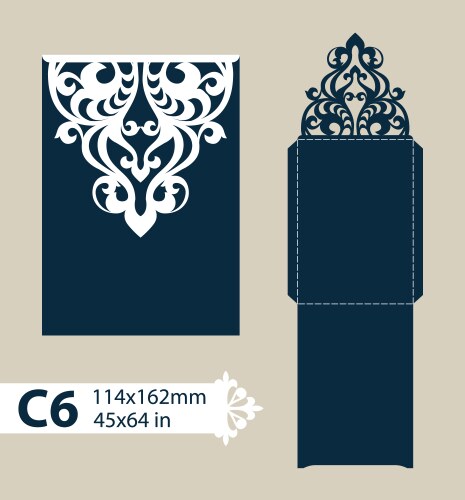 Envelope Die Cut Template Vector Images (over 2,400)