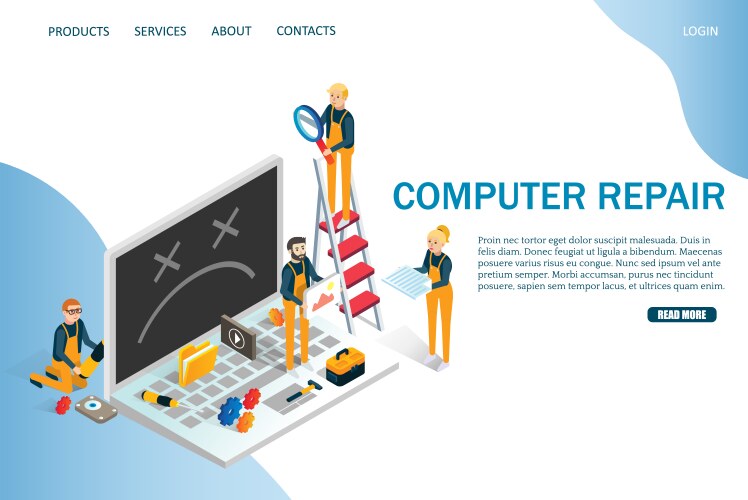 Computer Repair Banner Vector Images (over 3,100)