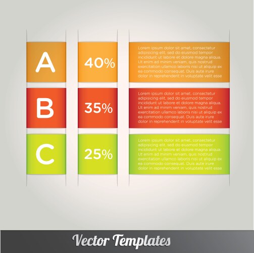 Options tab page template Royalty Free Vector Image