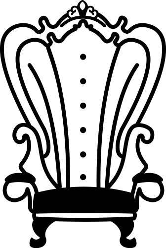 Royal throne Royalty Free Vector Image - VectorStock