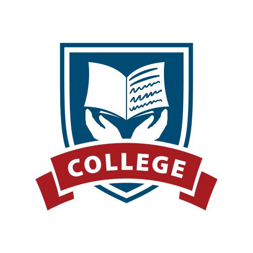 Playful book open logo templateprint Royalty Free Vector