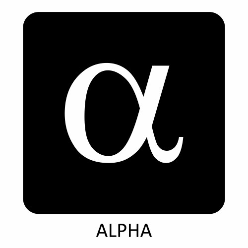 Greek letter- alpha and omega Royalty Free Vector Image