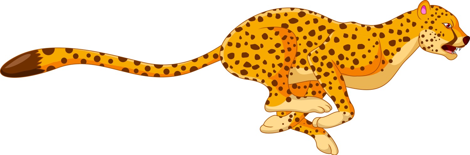 Cartoon Cheetah Running Vector Images (over 350)