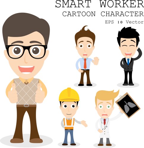 Cartoon office worker Vector Images & Graphics for Commercial Use ...