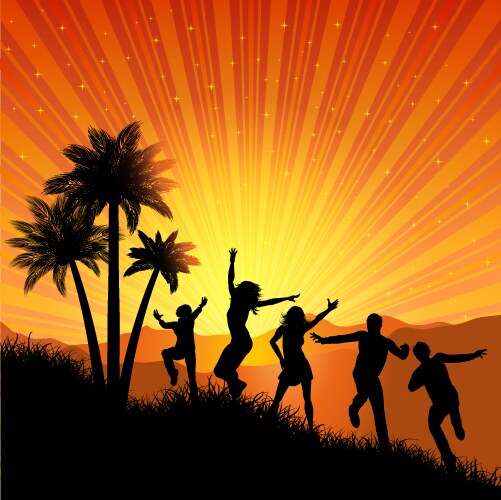 Beach party Royalty Free Vector Image - VectorStock