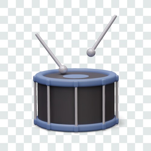 Guitar drum with sticks saxophone microphone Vector Image