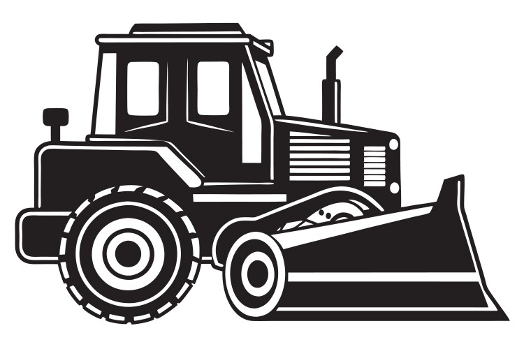 Bulldozer Royalty Free Vector Image - VectorStock