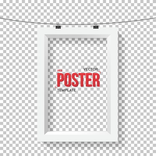 Realistic photo frame set square a3 a4 Royalty Free Vector