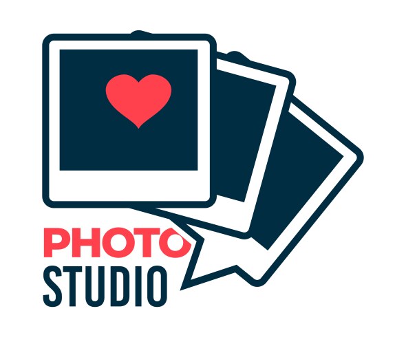 Isolated photo frame Royalty Free Vector Image