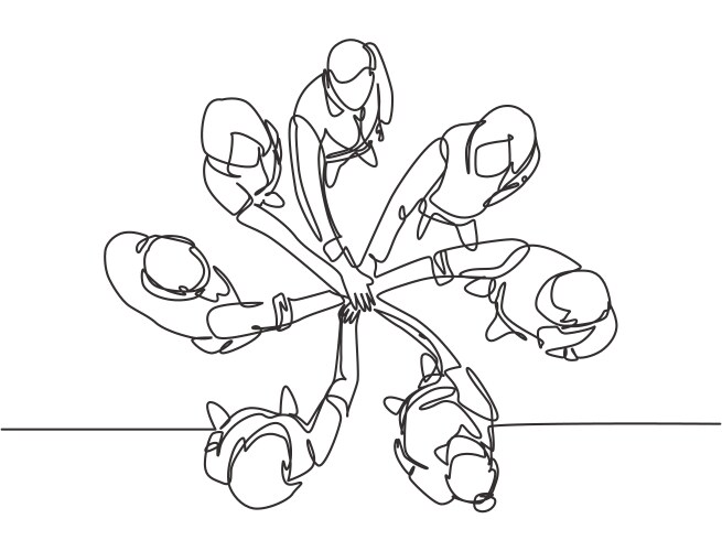 Teamwork Single Line Drawing Vector Images (over 3,300)