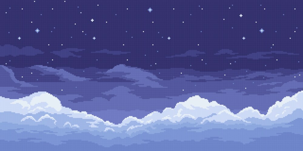 Pixel Art Space Background Vector Images (over 4,300)
