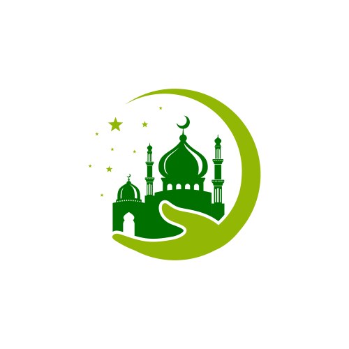 Masjid Cdr Logo Islamic Mosque Logo Vector Icon Stock Vector