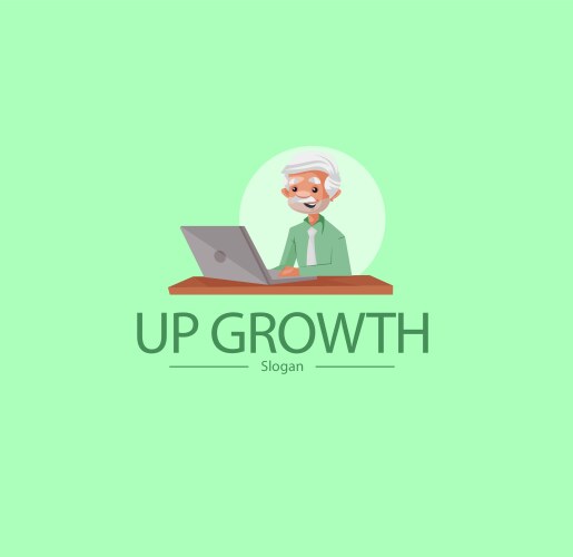 Personal growth self development logo Royalty Free Vector