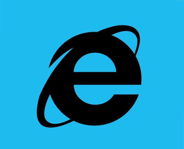 Microsoft edge browser brand logo symbol design Vector Image