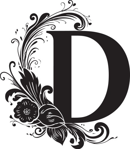 Stylish Font Letter D Vector Images (over 4,900)