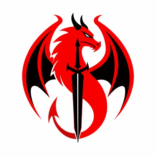 Dragon logo Royalty Free Vector Image - VectorStock