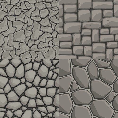 Seamless cartoon stone texture Royalty Free Vector Image