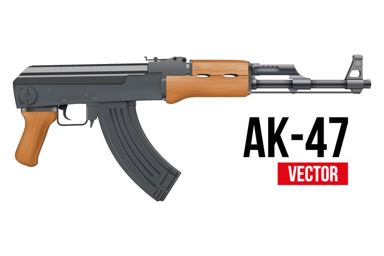 AK-47 Rifle Royalty Free Vector Image - VectorStock