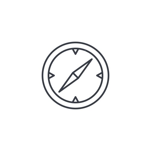 Handheld compass icon Royalty Free Vector Image