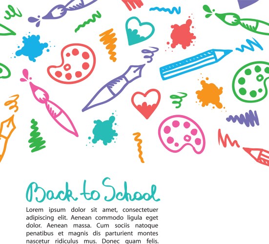 Seamless pattern with toys background for kids Vector Image