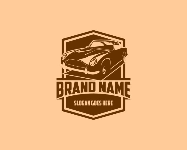1964 aston martin db5 car logo best Royalty Free Vector