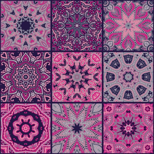 Abstract patchwork seamless pattern Royalty Free Vector