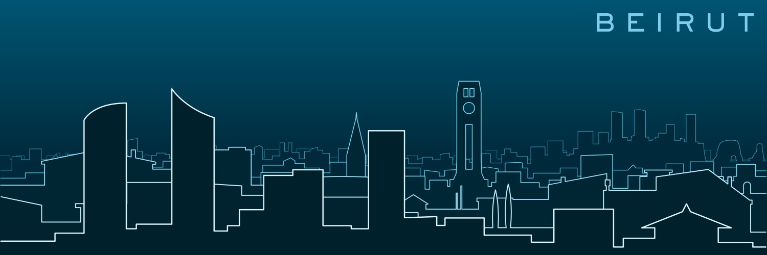 Detailed map of lebanon and capital city beirut Vector Image