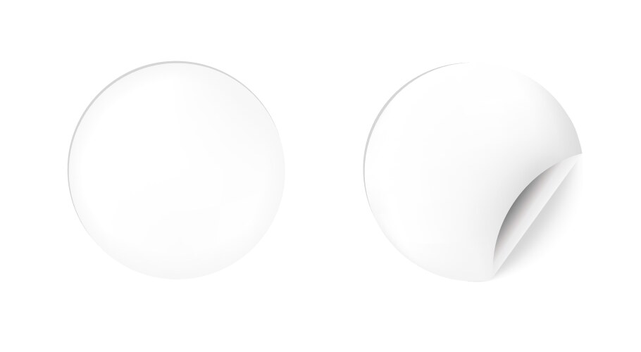 Round frame shape with shadow mockup Royalty Free Vector