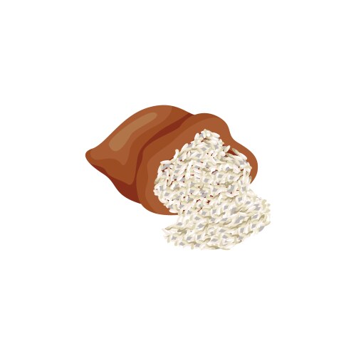 Rice pack bag product Royalty Free Vector Image
