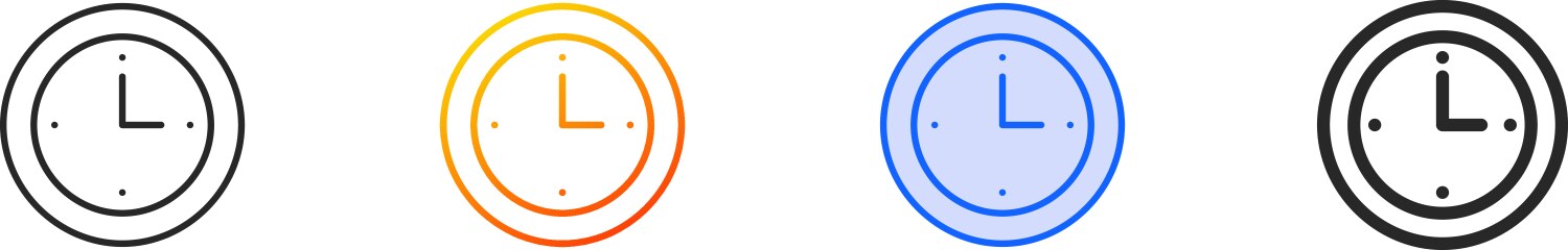 Biology iconthin linear gradient blue stroke Vector Image