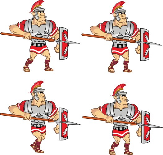 Fantasy characters 2d game sprite male and female Vector Image